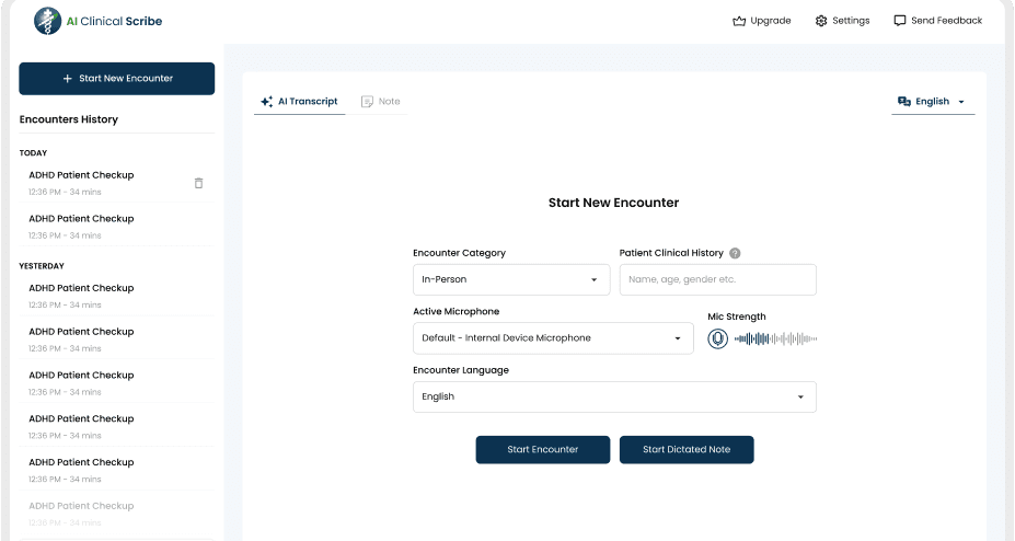 AI Clinical Scribe | AI-Powered Medical Documentation & Scribing